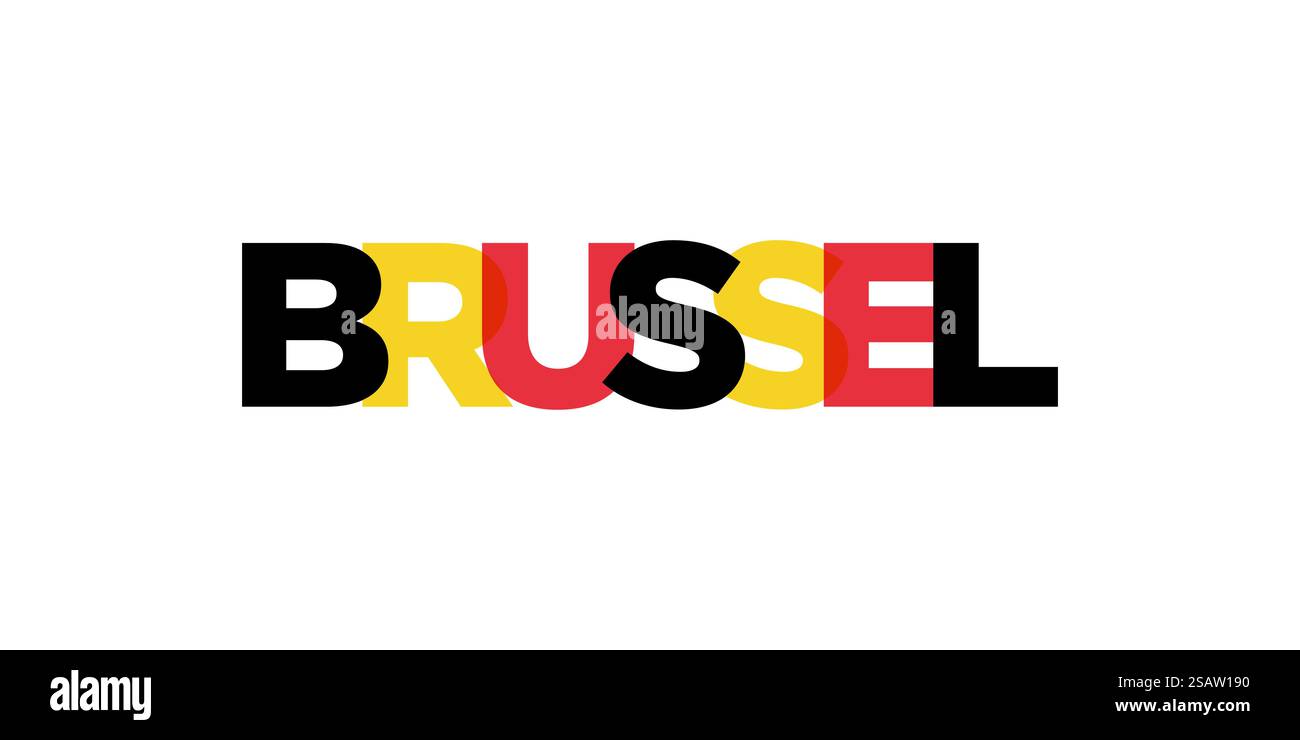 Brussel in the Belgium emblem for print and web. Design features ...