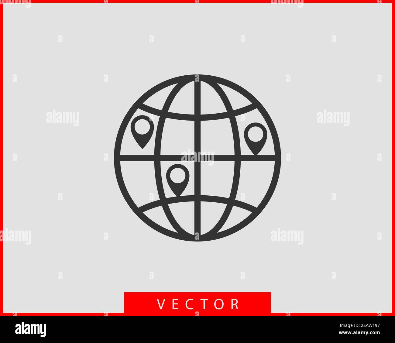 Map Icons Marker Pointer Pin Location Vector Icon Gps Navigation Symbol Stock Vector Image