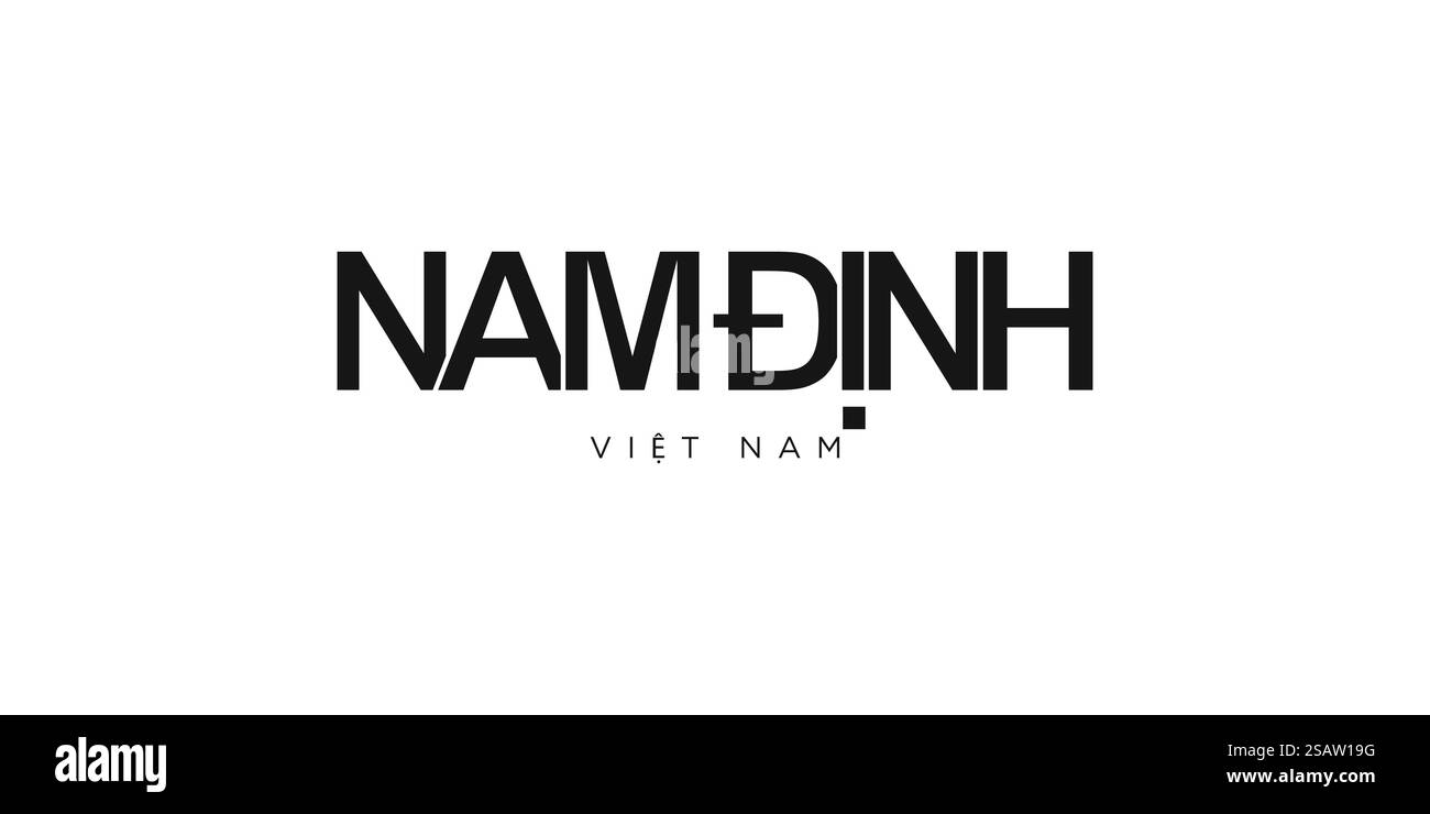 Nam Dinh in the Vietnam emblem for print and web. Design features ...