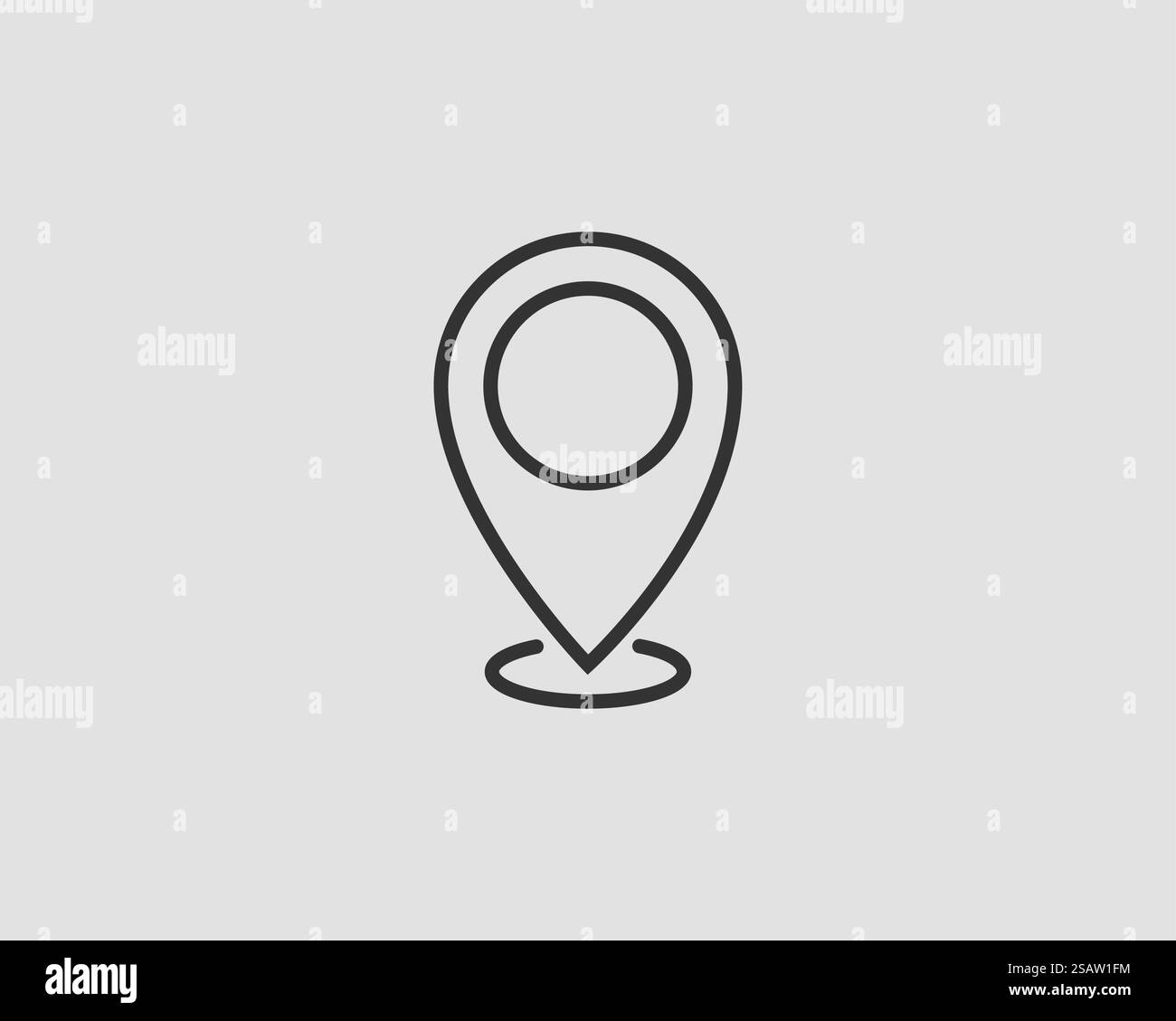 Map marker shape Black and White Stock Photos & Images - Alamy