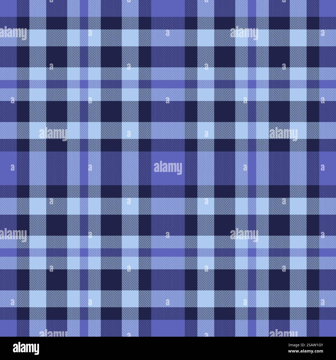 Plaid seamless pattern in blue. Check fabric texture. Vector textile ...