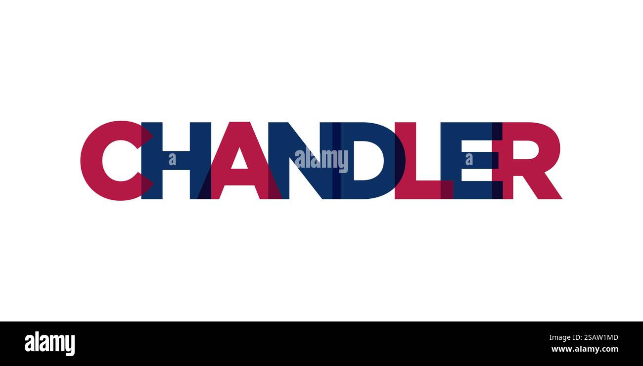 Chandler, Arizona, USA typography slogan design. America logo with ...