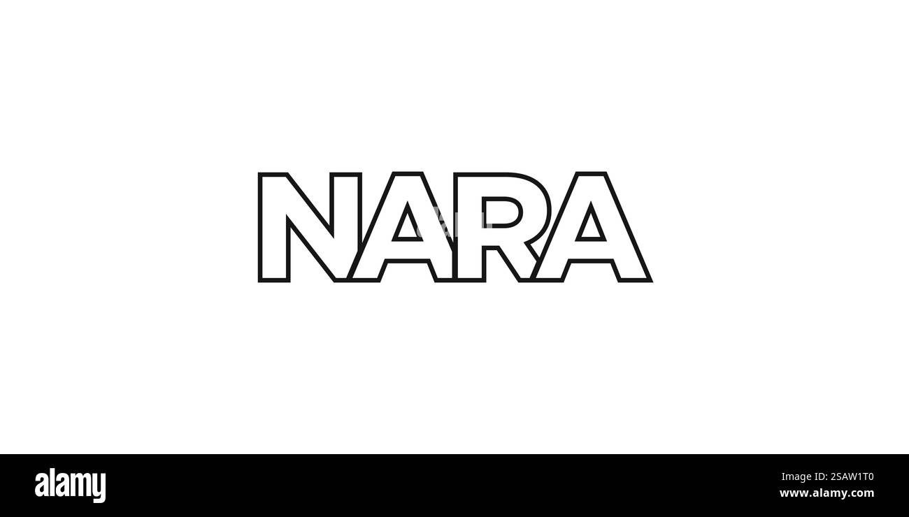 Nara in the Japan emblem for print and web. Design features geometric style, vector illustration ...