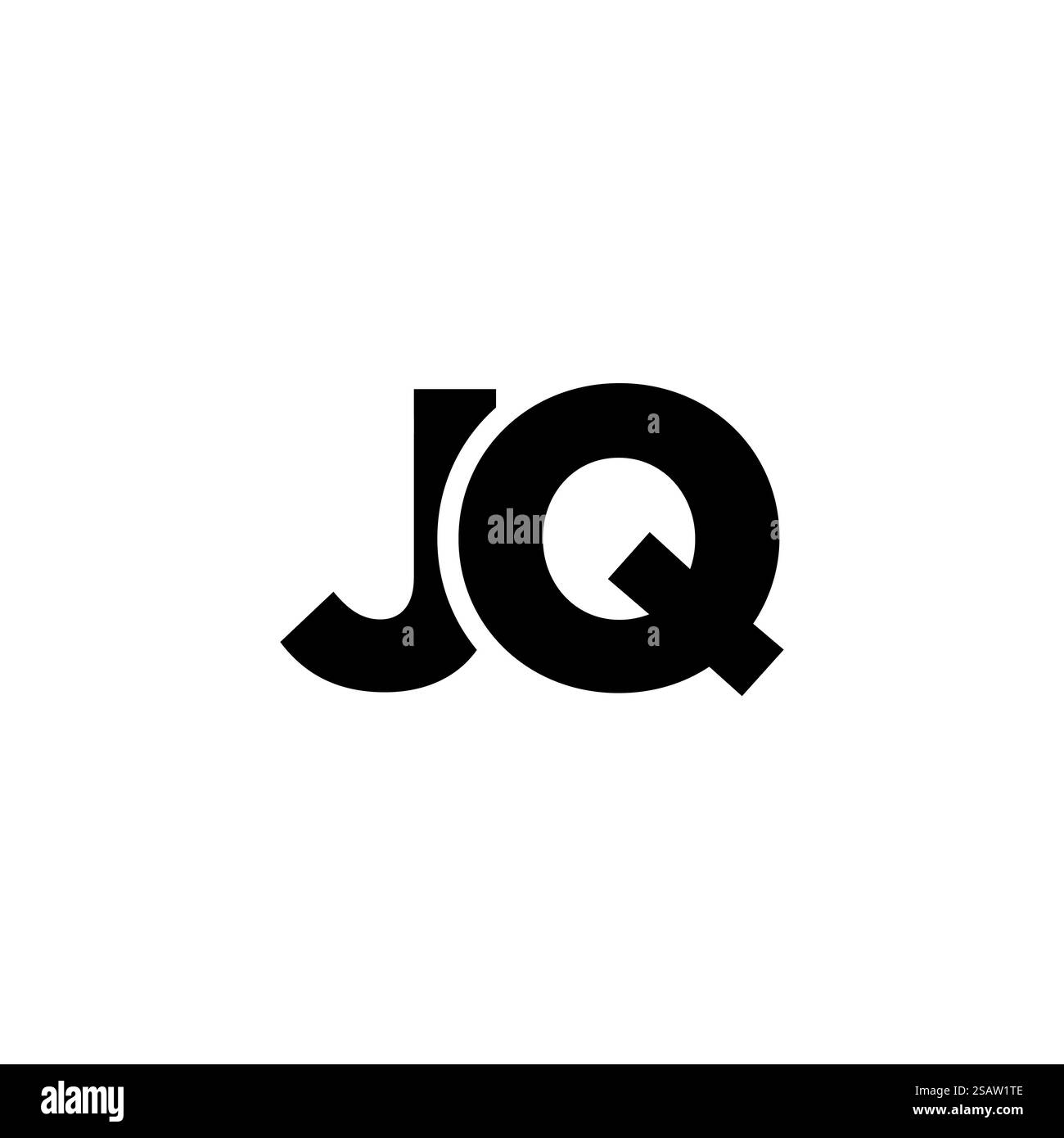 Trendy letter J and Q, JQ logo design template. Minimal monogram ...