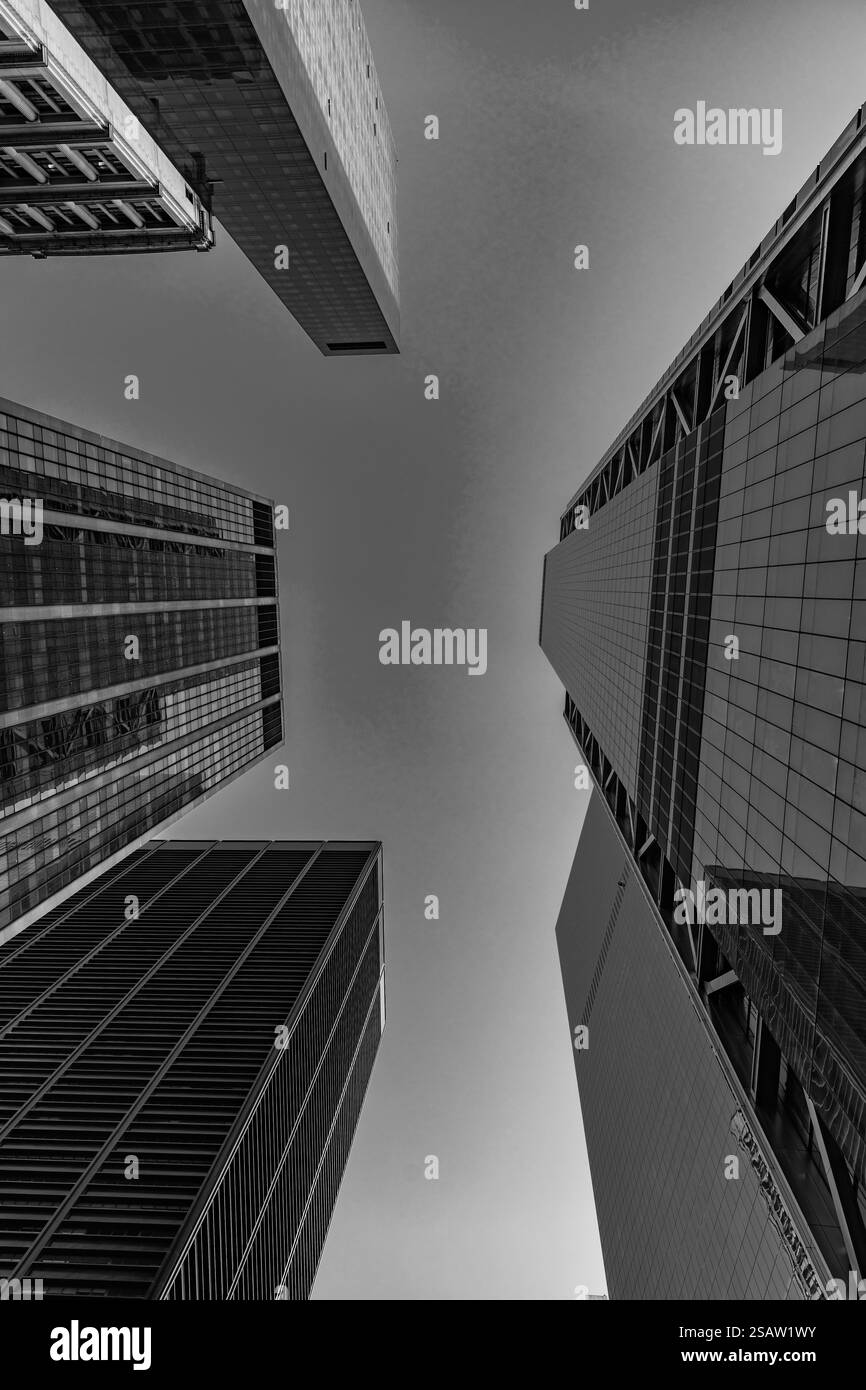 Modern city building. Skyscraper in metropolis city. City downtown ...
