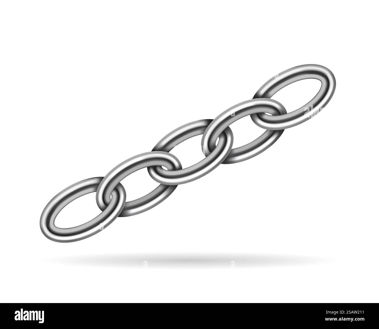 Realistic metal chain texture. Silver color chains link isolated on ...