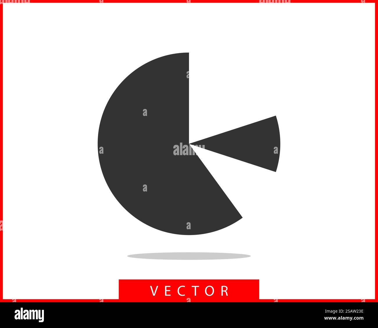 Pie chart icon. Circle diagram vector. Charts graphs logo template ...