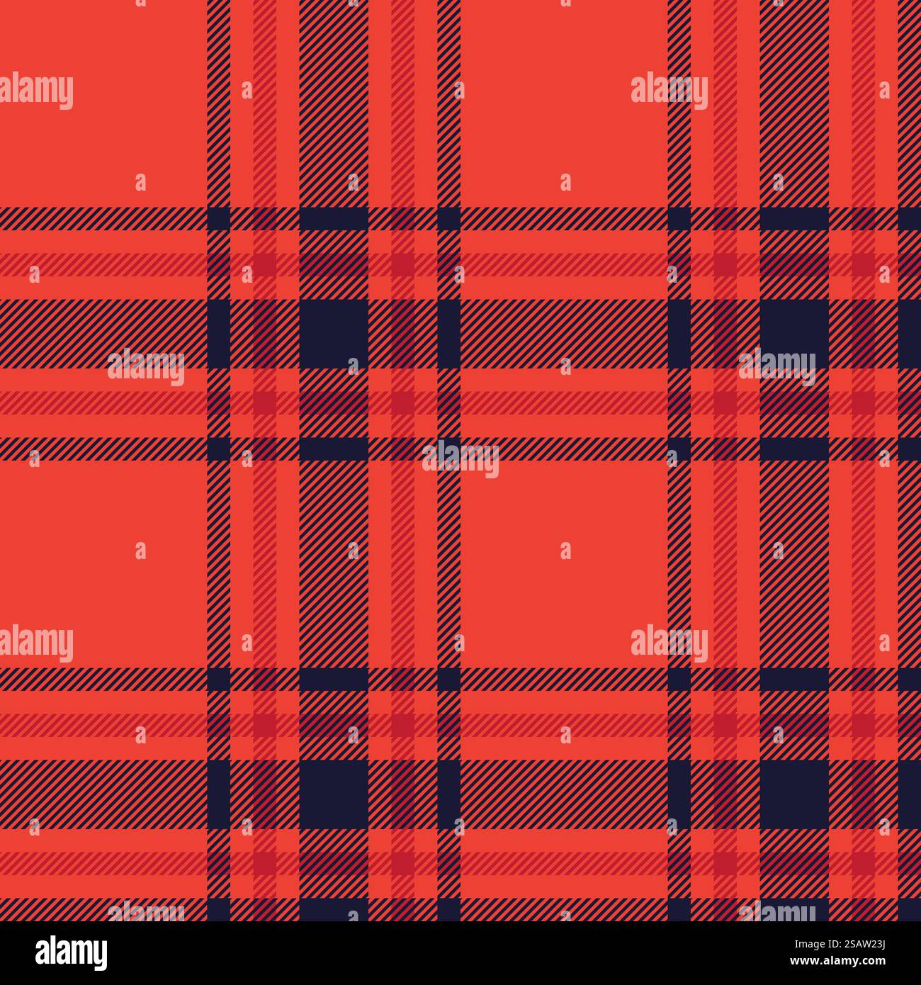 Plaid seamless pattern in red. Check fabric texture. Vector textile ...