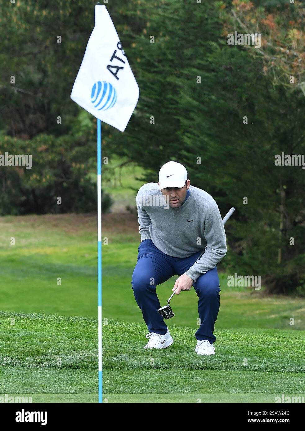 January 30, 2025, Pebble Beach, Ca, USA: Scottie Scheffler during the ...