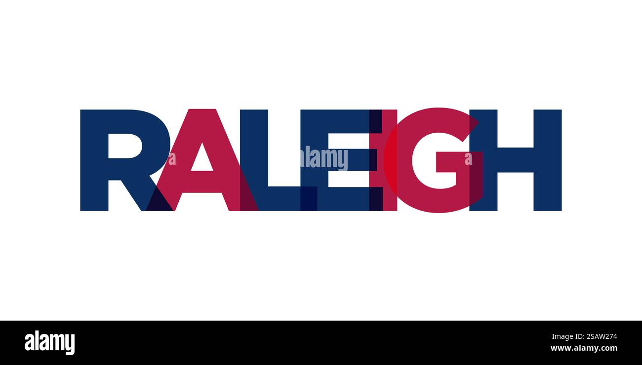Raleigh, North Carolina, USA typography slogan design. America logo ...