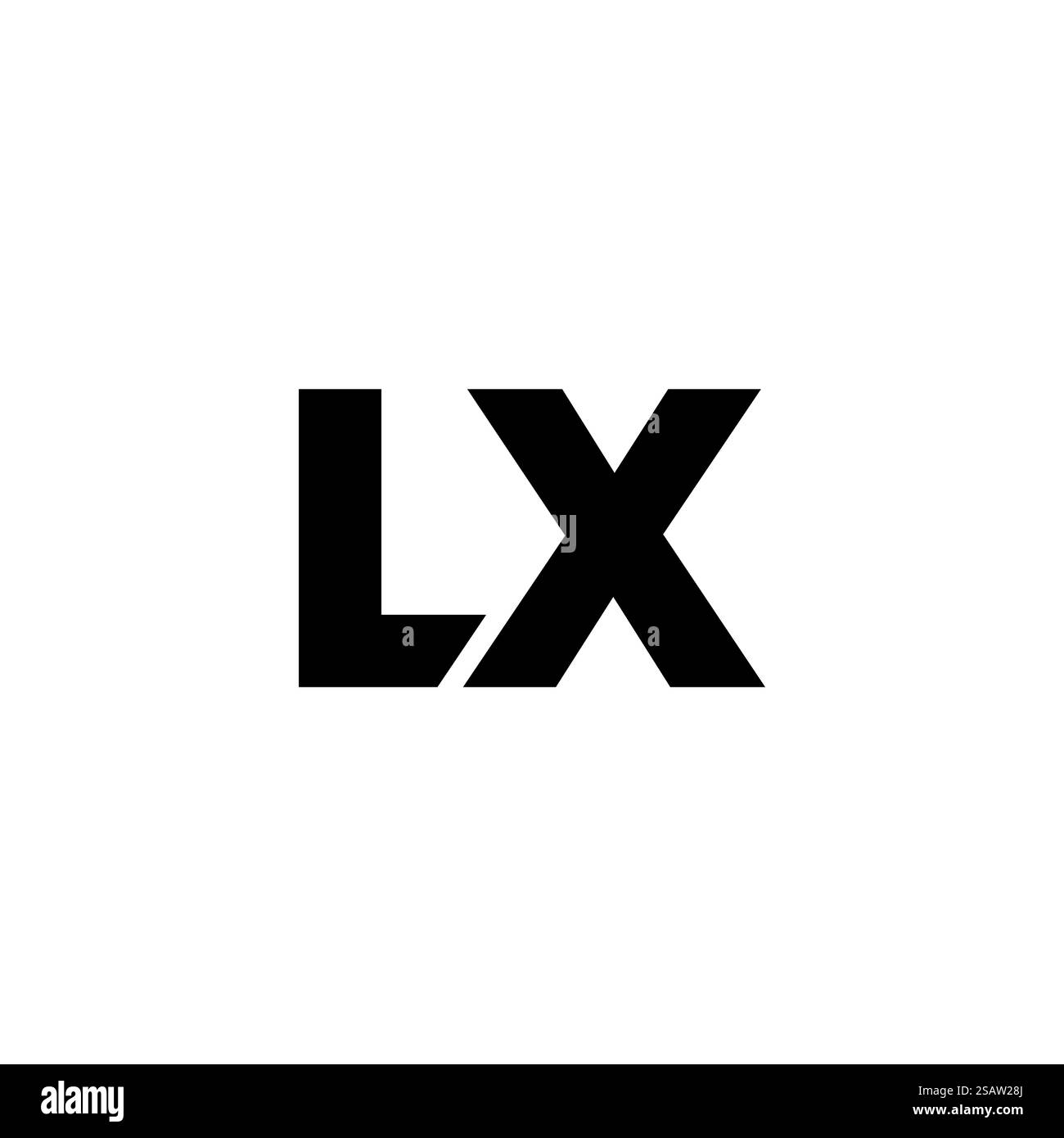Trendy letter L and X, LX logo design template. Minimal monogram initial based logotype for ...