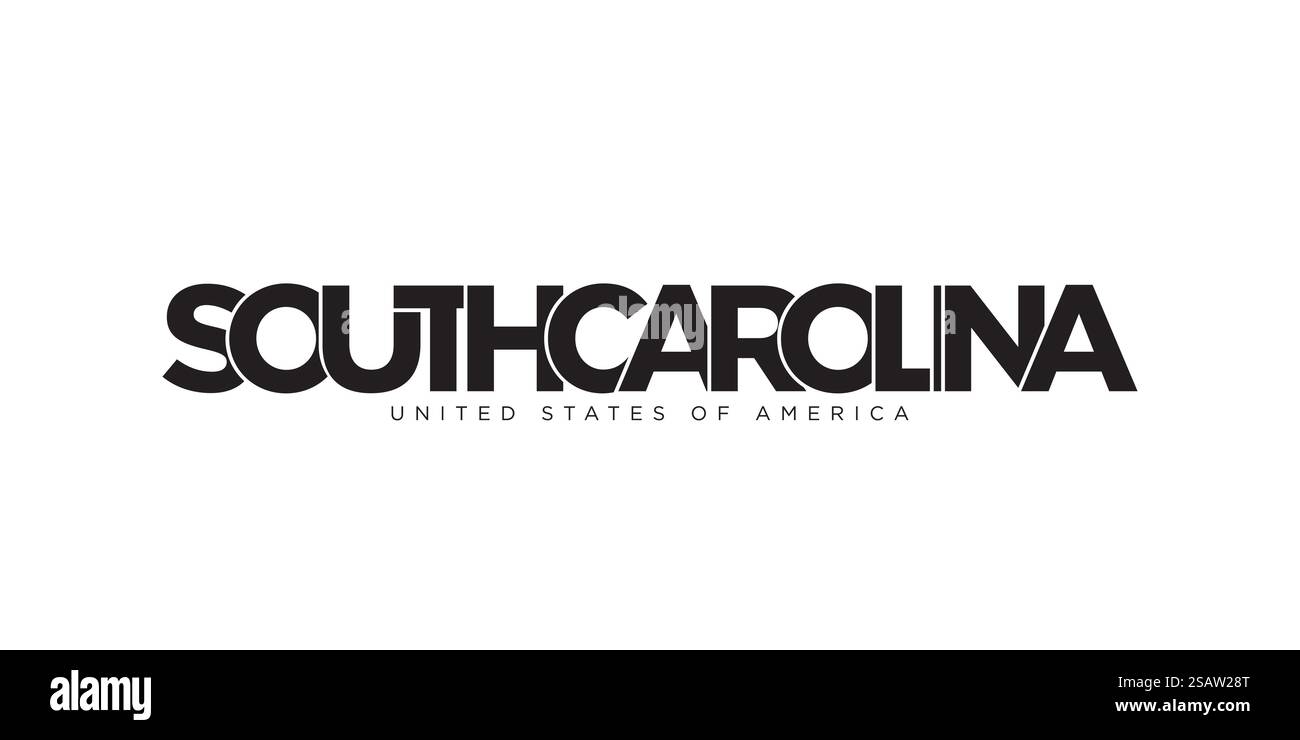 South Carolina, USA typography slogan design. America logo with graphic ...