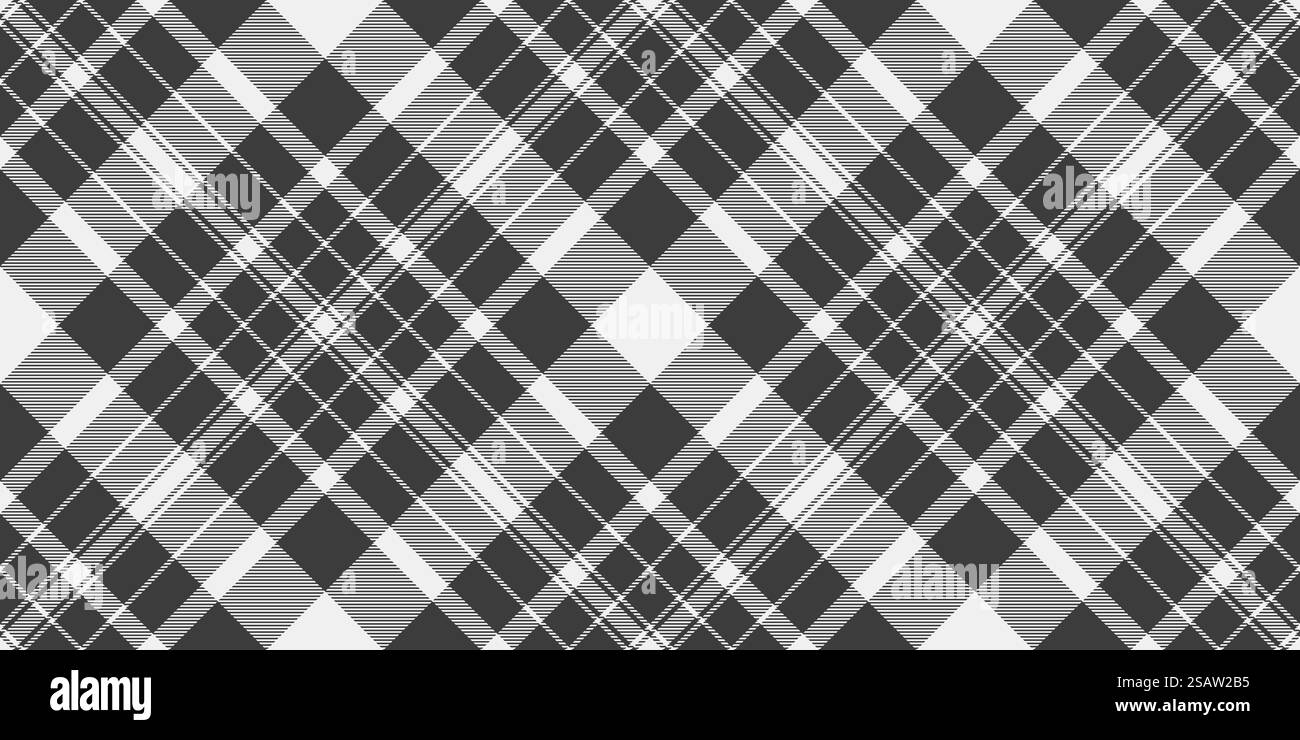 Vibrant plaid seamless pattern Black and White Stock Photos & Images ...