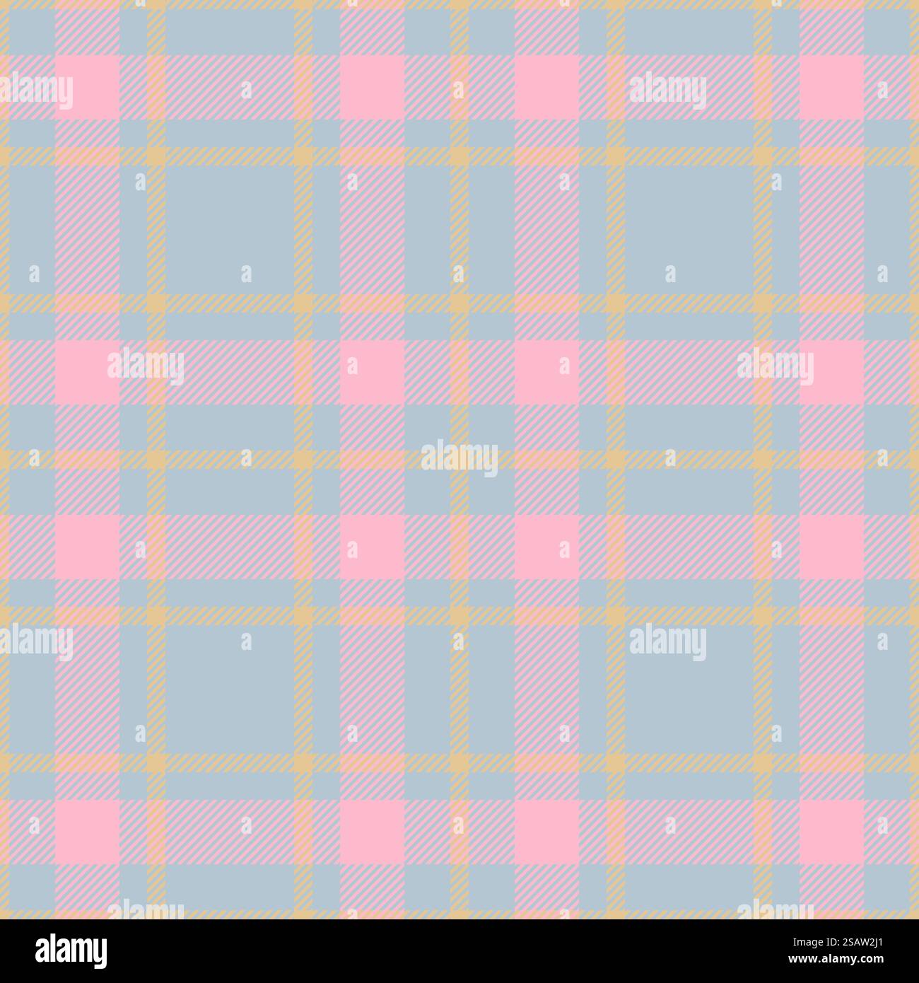 Plaid seamless pattern in pink. Check fabric texture. Vector textile ...
