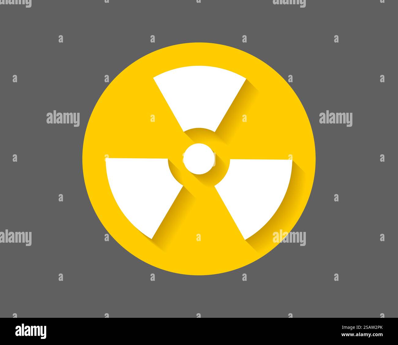 Radiation icon vector. Warning radioactive sign danger symbol Stock ...