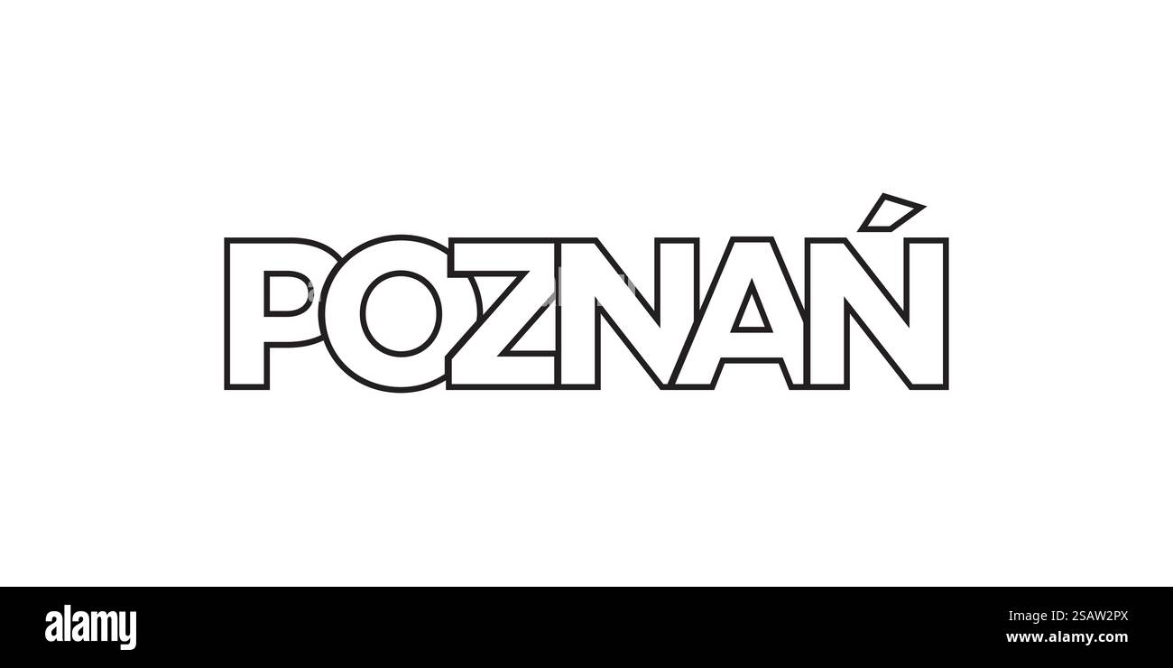 Poznan in the Poland emblem for print and web. Design features ...