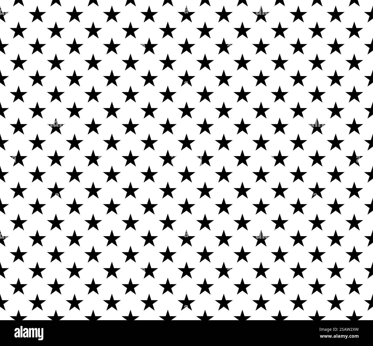 Black white seamless pattern stars background. Vector illustration.. Black white seamless ...