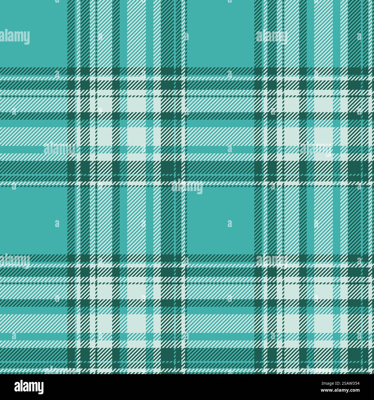 Plaid seamless pattern in green. Check fabric texture. Vector textile ...