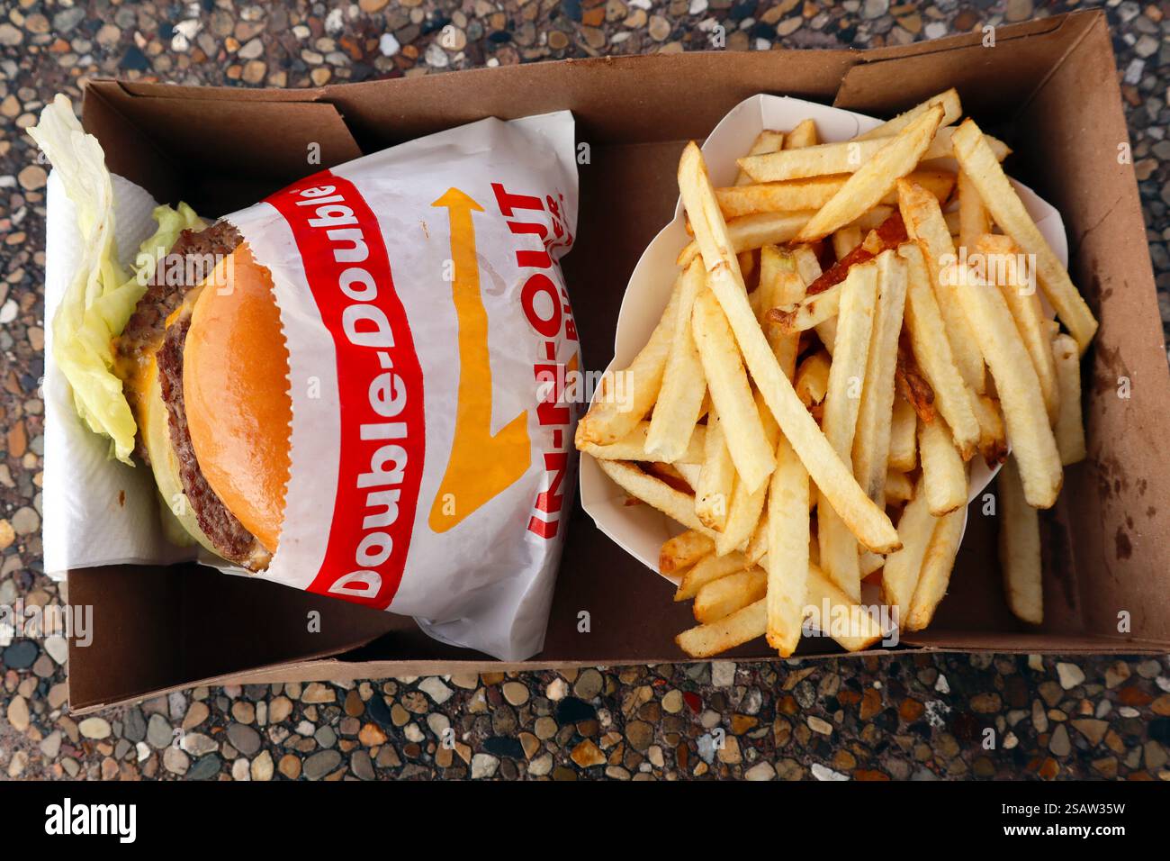 In-N-Out Double-Double Burger. In-N-Out Burger, American chain of Fast ...