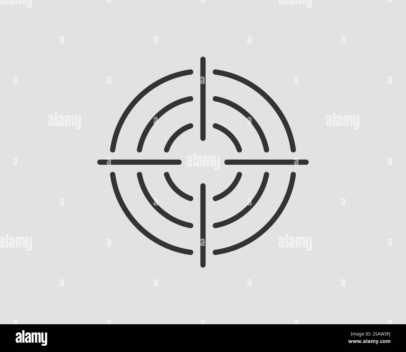 Target icon vector Stock Vector Image & Art - Alamy