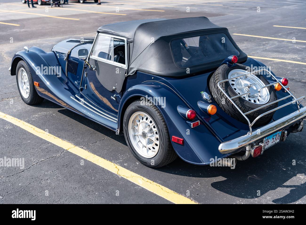 Chicago, Illinois, USA - September 08, 2024: Morgan Plus 8 retro ...