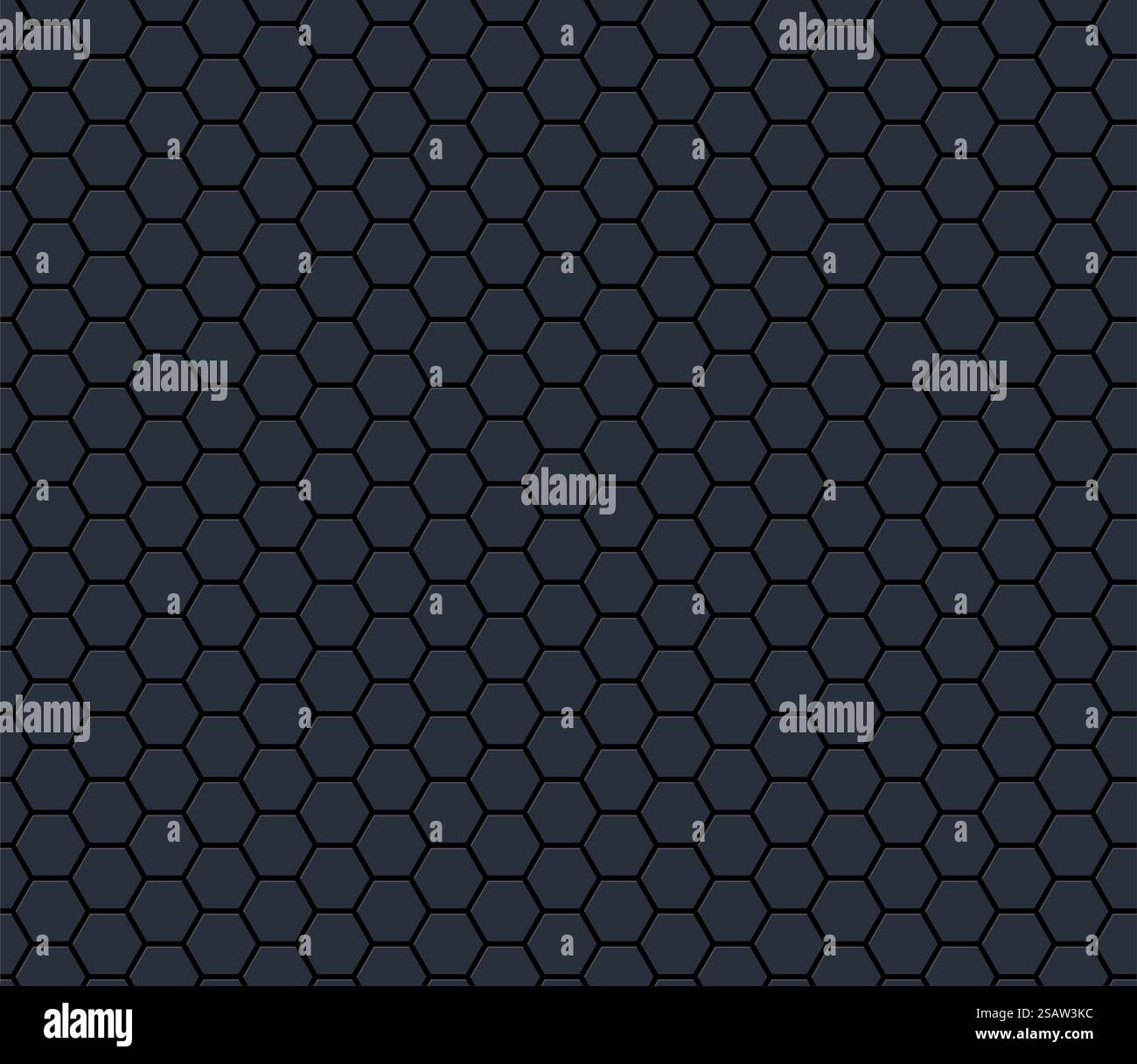 Dark gray technology hexagon honeycomb seamless pattern. Vector ...