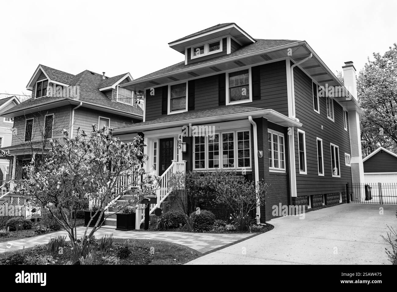 Rental townhouse Black and White Stock Photos & Images - Alamy