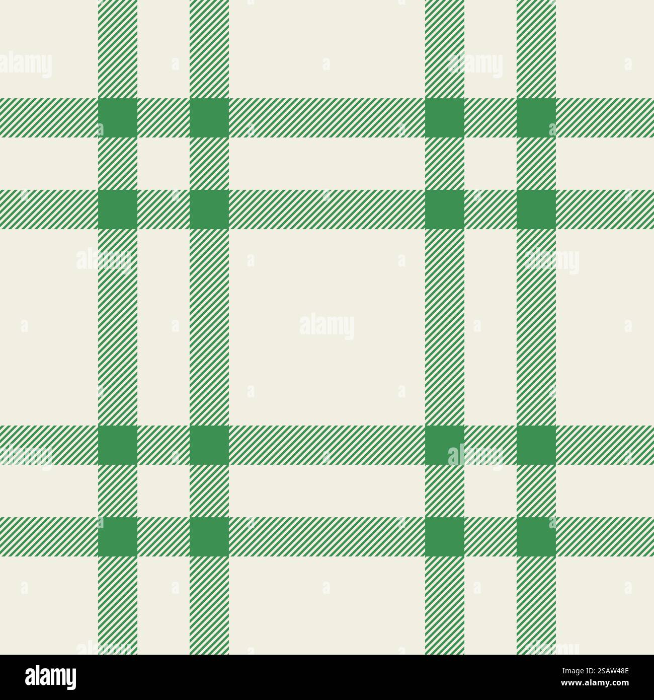 Plaid seamless pattern in green. Check fabric texture. Vector textile ...