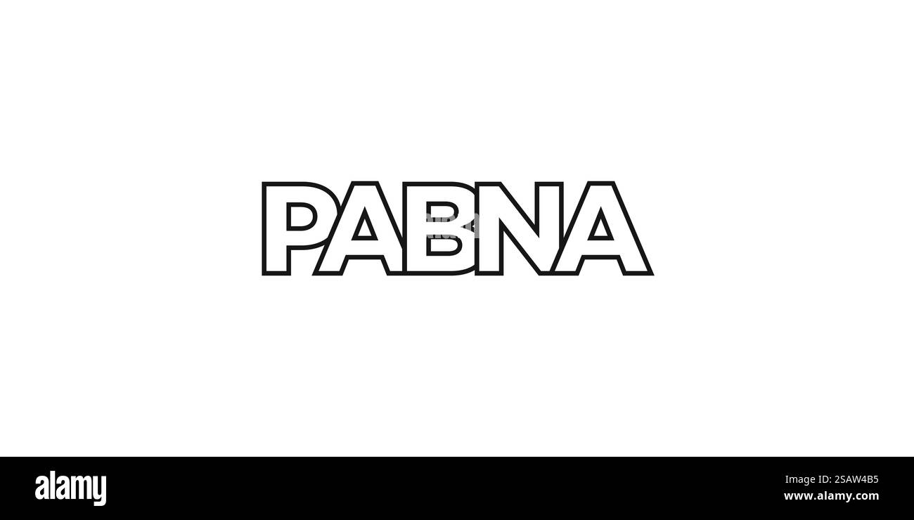 Pabna in the Bangladesh emblem for print and web. Design features geometric style, vector ...