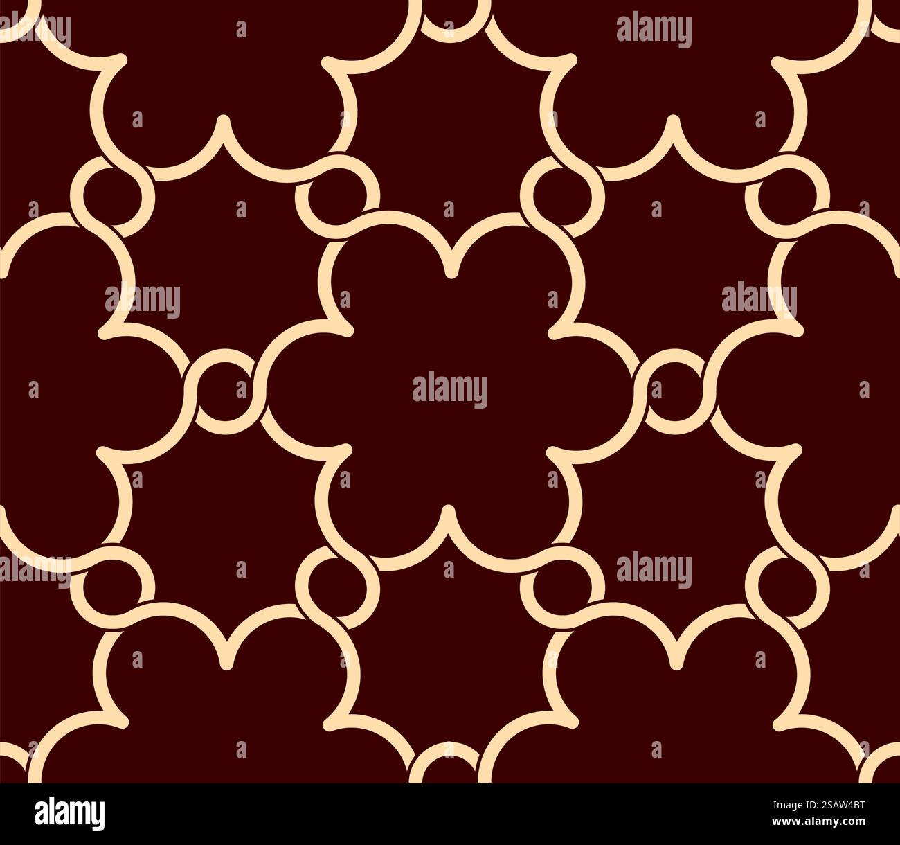 flowers pattern red and gold decor, vector illustration. flowers ...