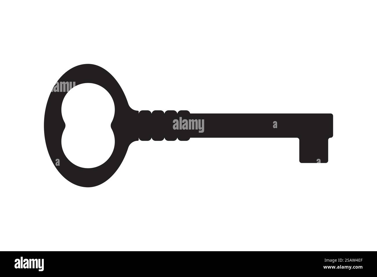 Key icon for lock and open door in house. Safety and security ...