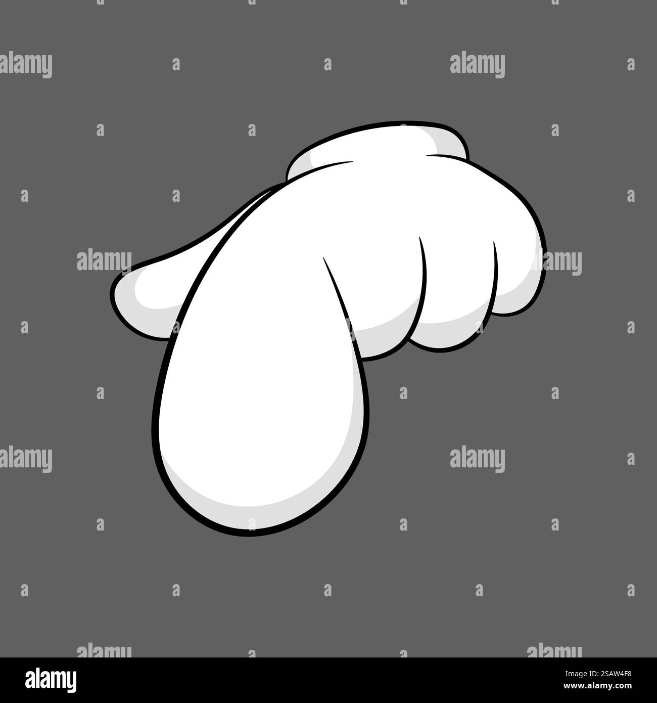 Gesture arm point forefinger shows at you isolated. Vector illustration ...
