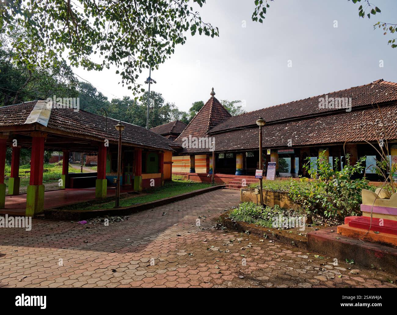 Hindu Goddess Devi Bhagvati Temple at Dhamapur state Maharashtra Stock ...