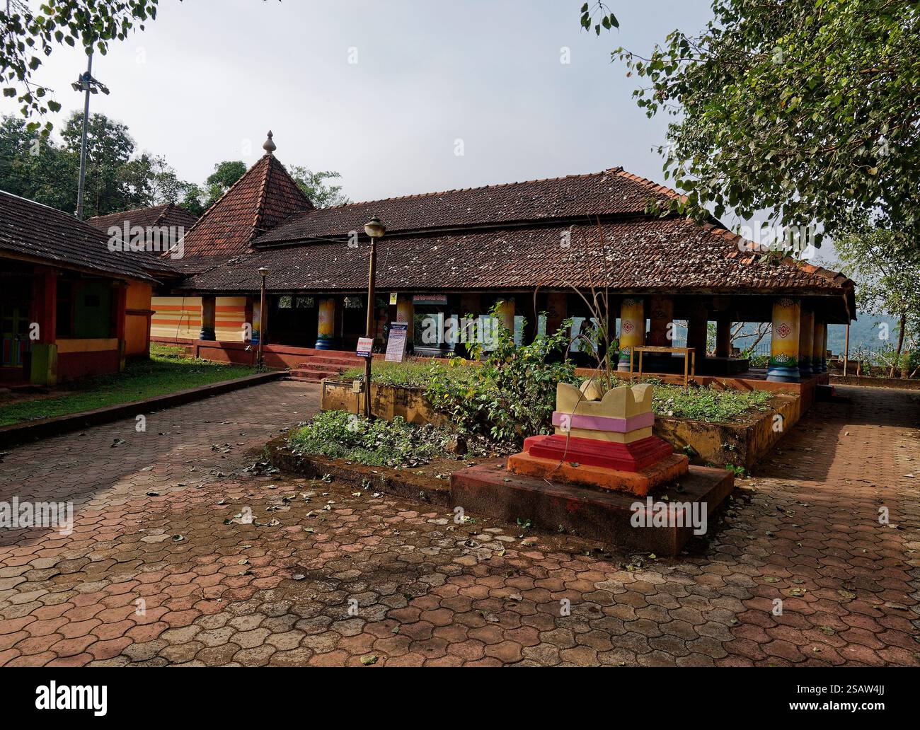 Hindu Goddess Devi Bhagvati Temple at Dhamapur state Maharashtra Stock ...