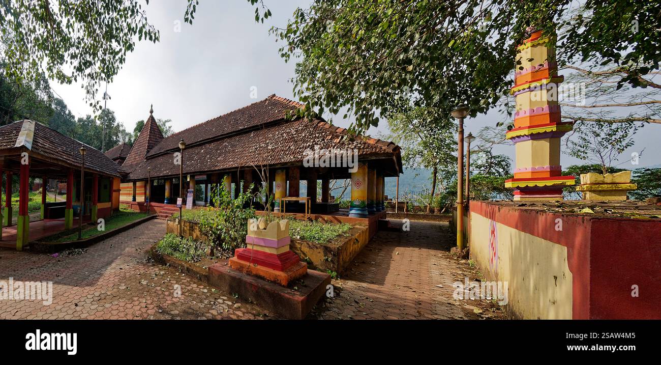 Hindu Goddess Devi Bhagvati Temple at Dhamapur state Maharashtra Stock ...