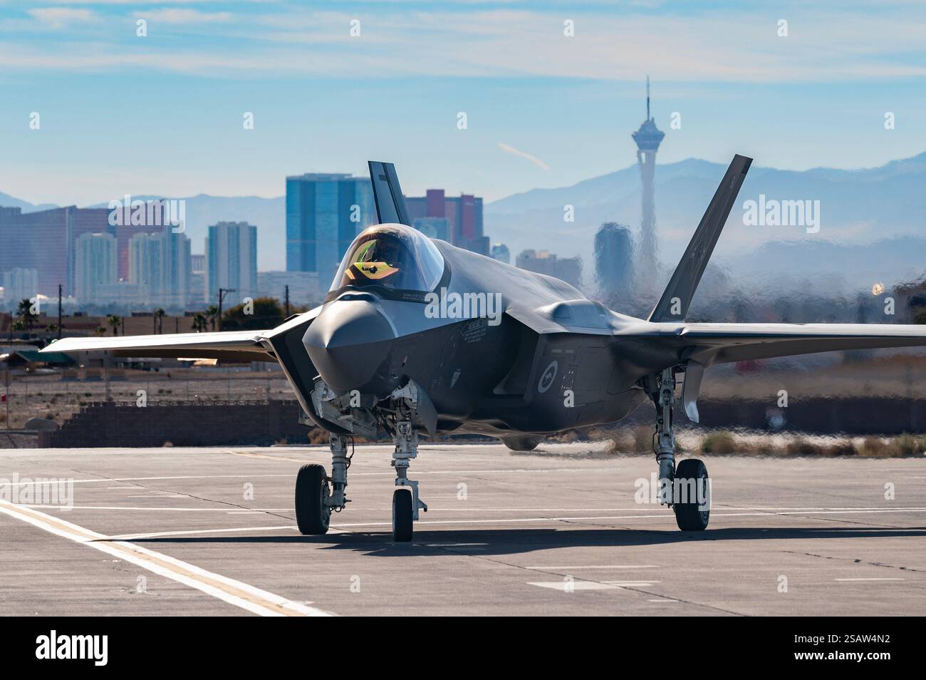 A Royal Australian Air Force (RAAF) F-35 Lightning II taxis out for Red ...