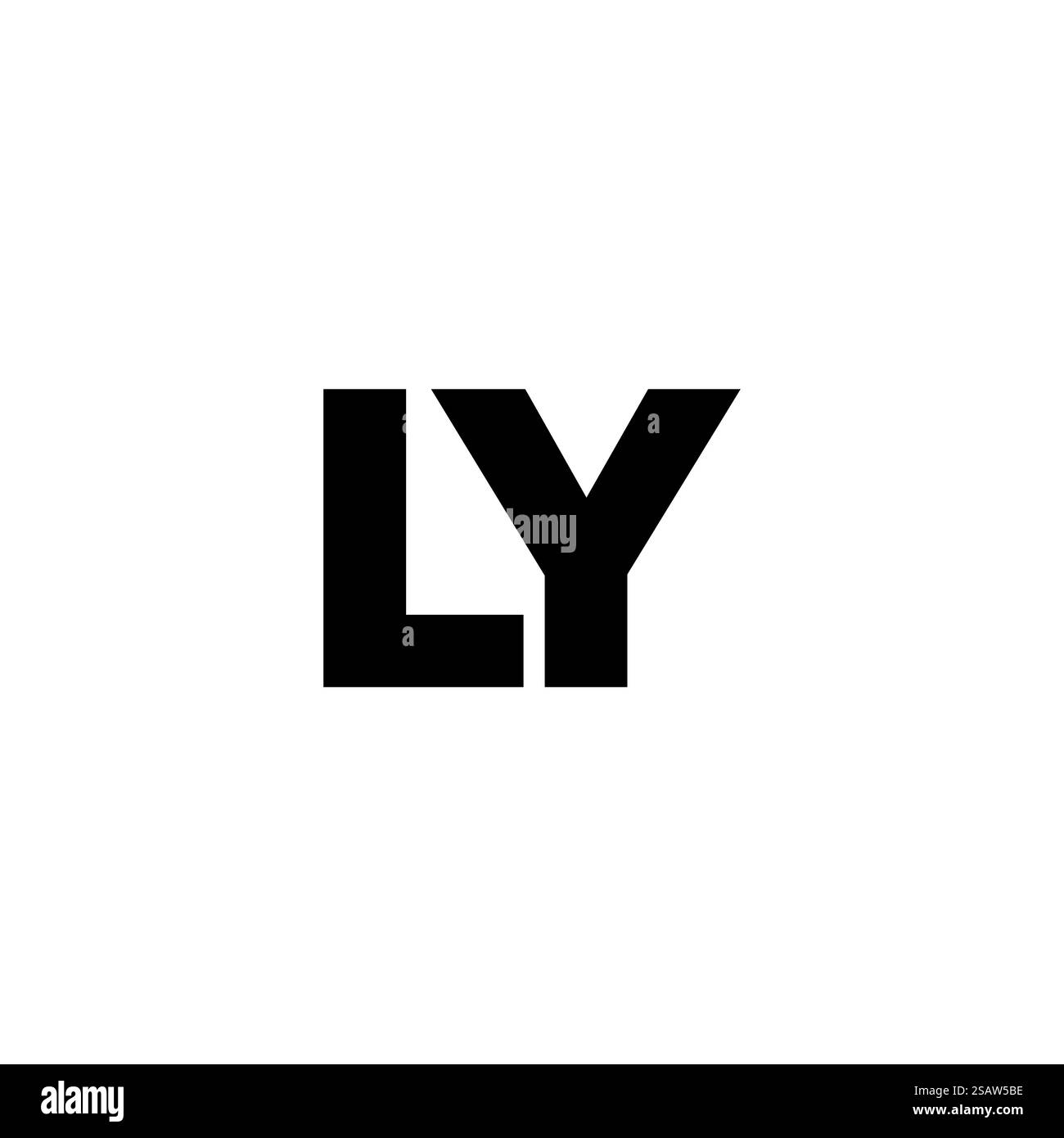Ly letter logo design Black and White Stock Photos & Images - Alamy