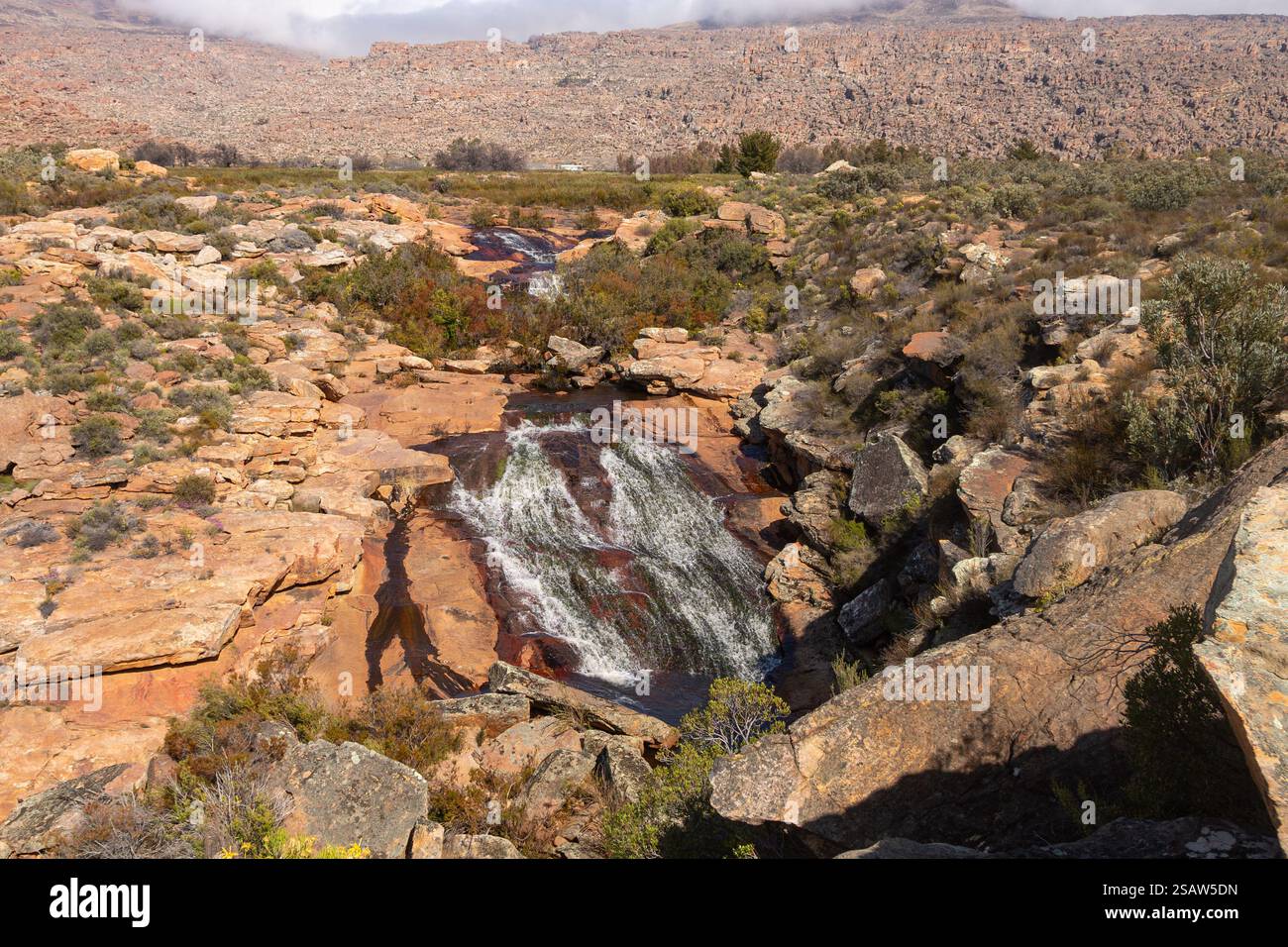 The beautiful waterfall close to Eselbank in the Cederberg, Western ...