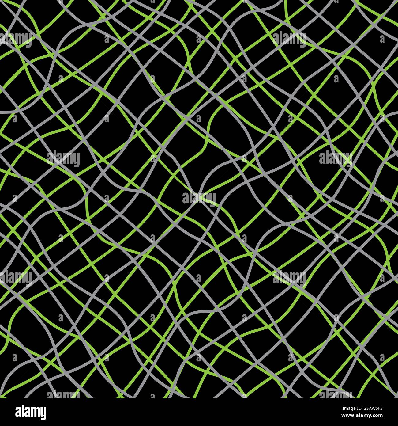 Abstract confusing lines dark seamless pattern. Vector illustration ...