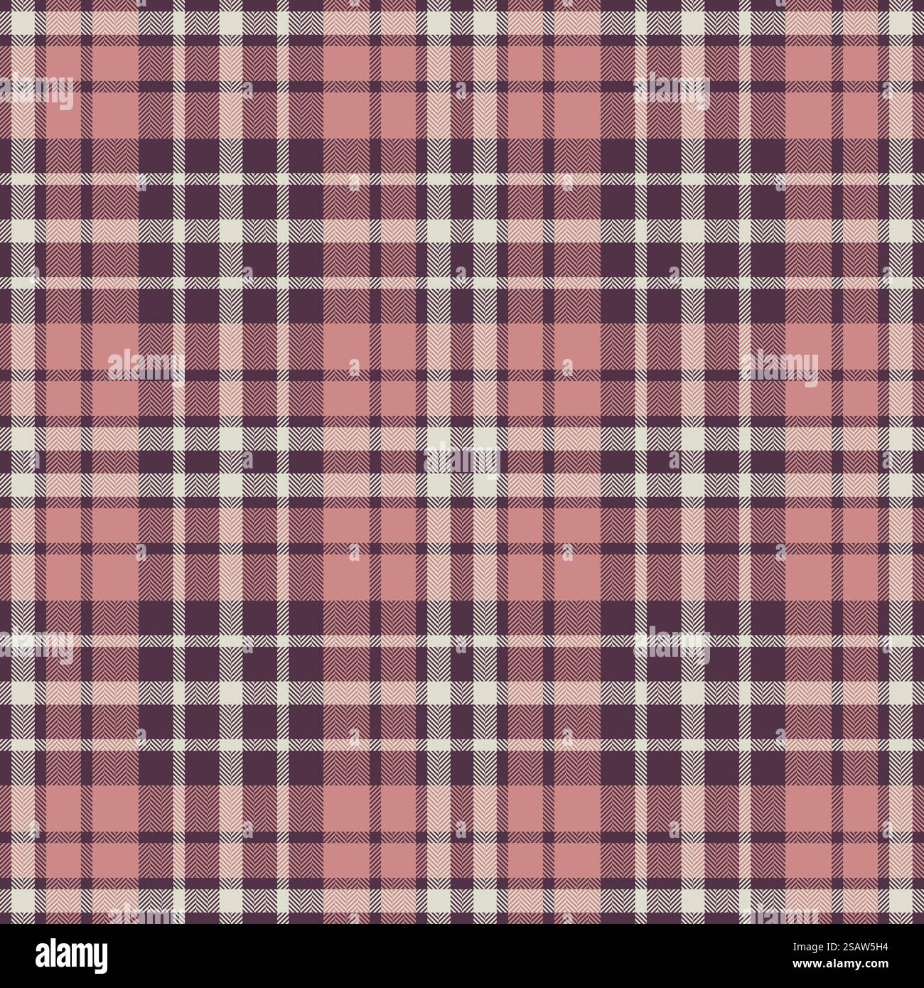 Plaid seamless pattern in pink. Check fabric texture. Vector textile ...