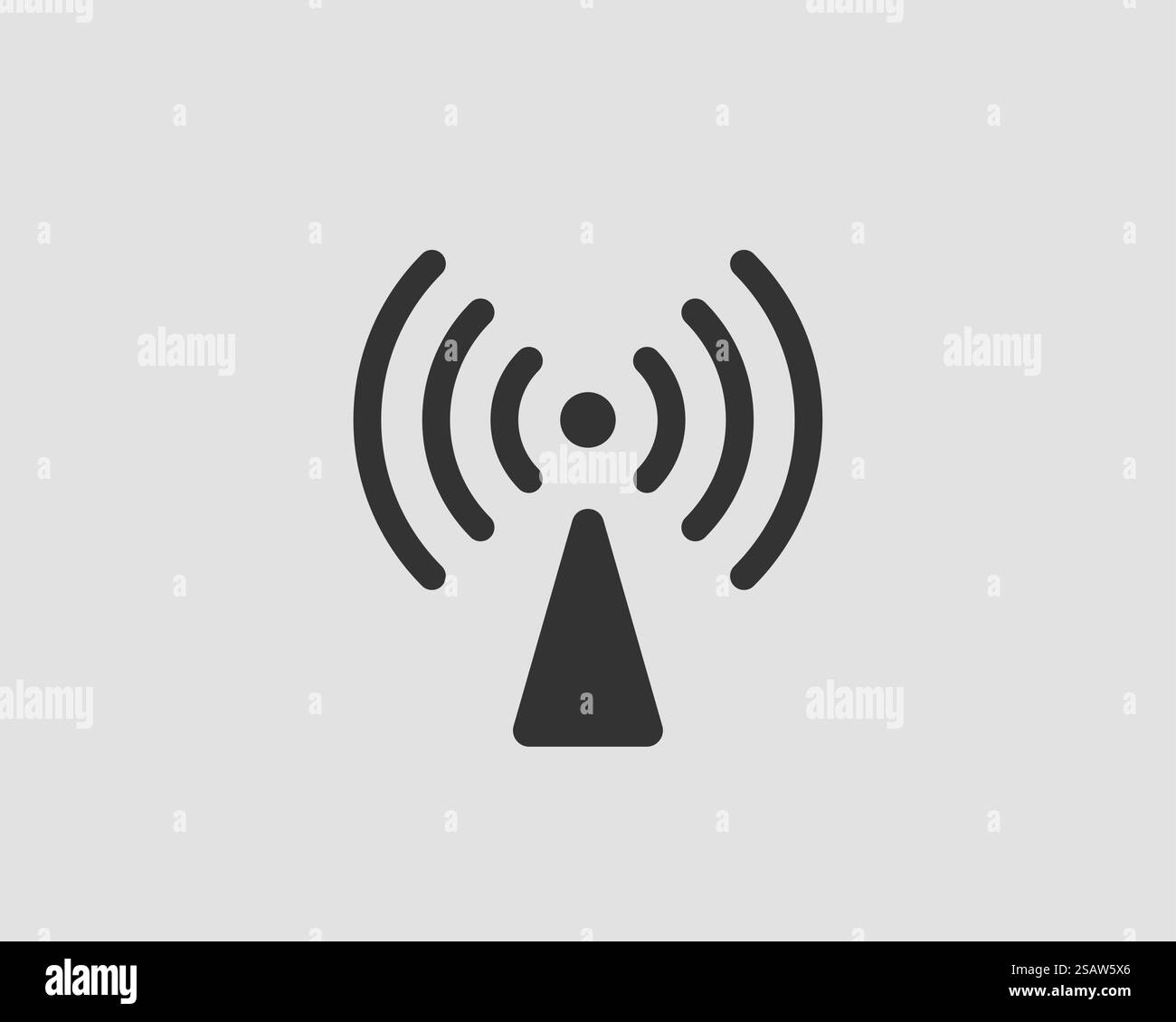 Free wi fi icon. Connection zone wifi vector symbol. Radio waves signal Stock Vector Image & Art ...
