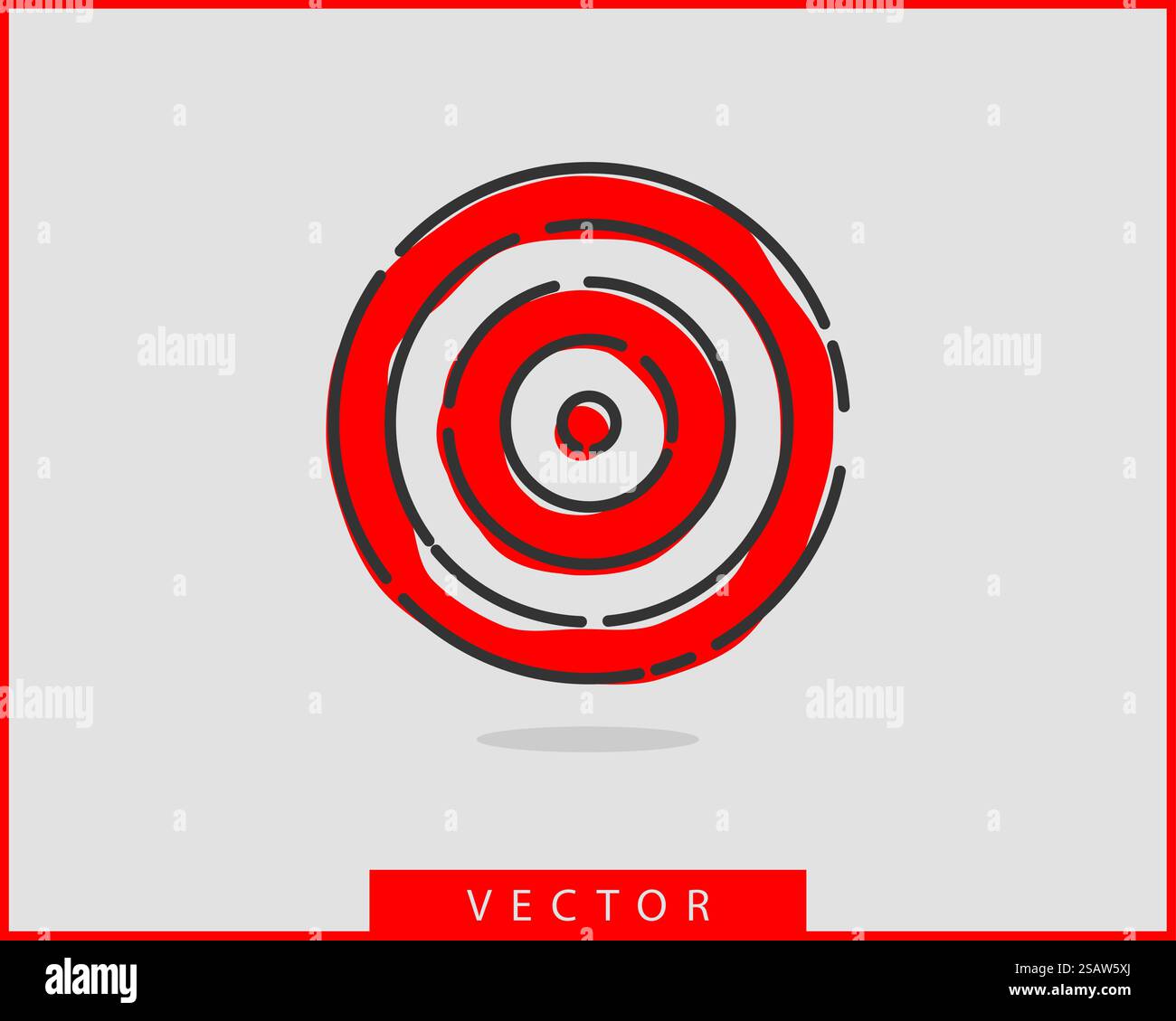 Target icon vector Stock Vector Image & Art - Alamy