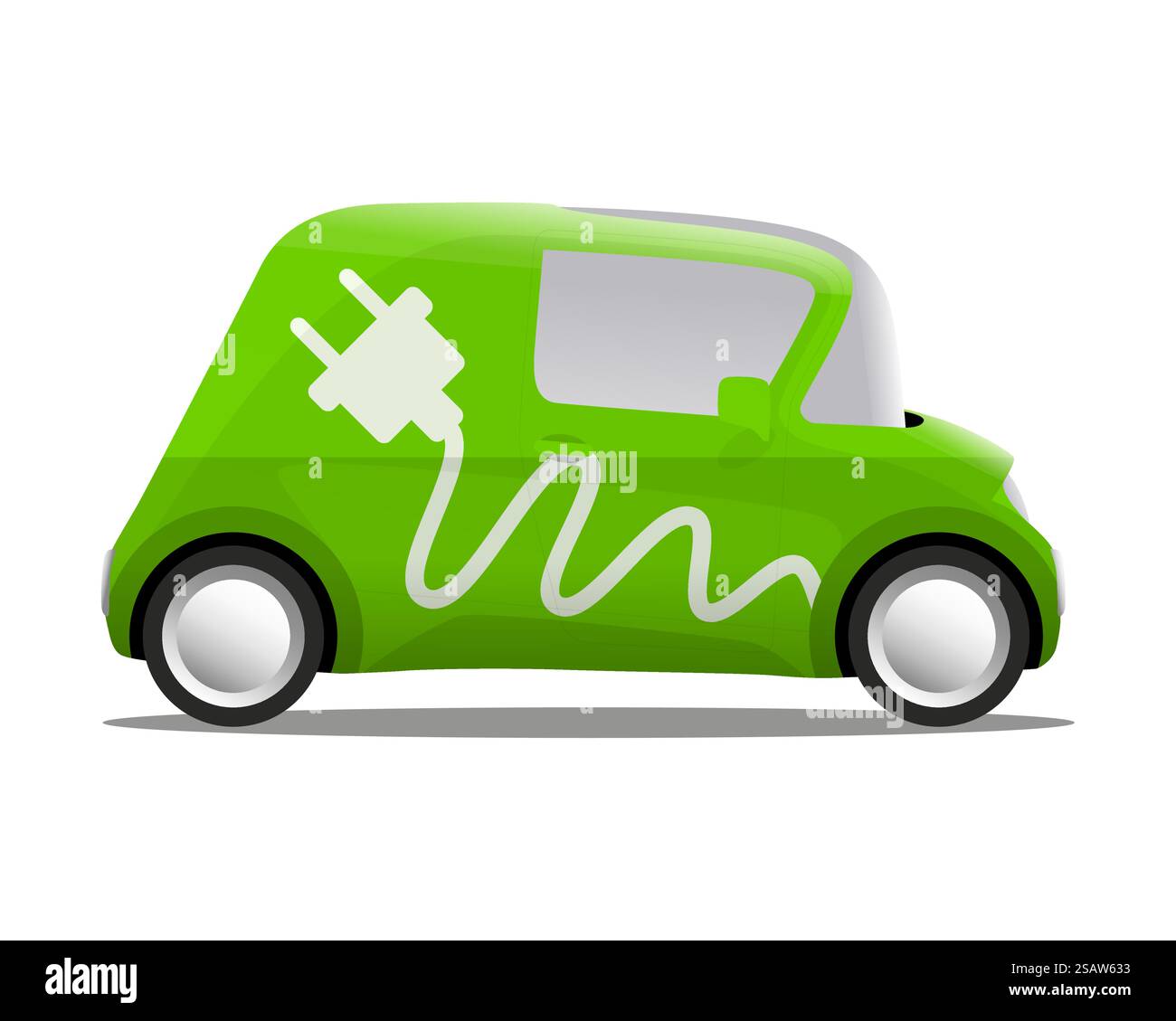 Electro car cartoon safe ecology hi-res stock photography and images ...