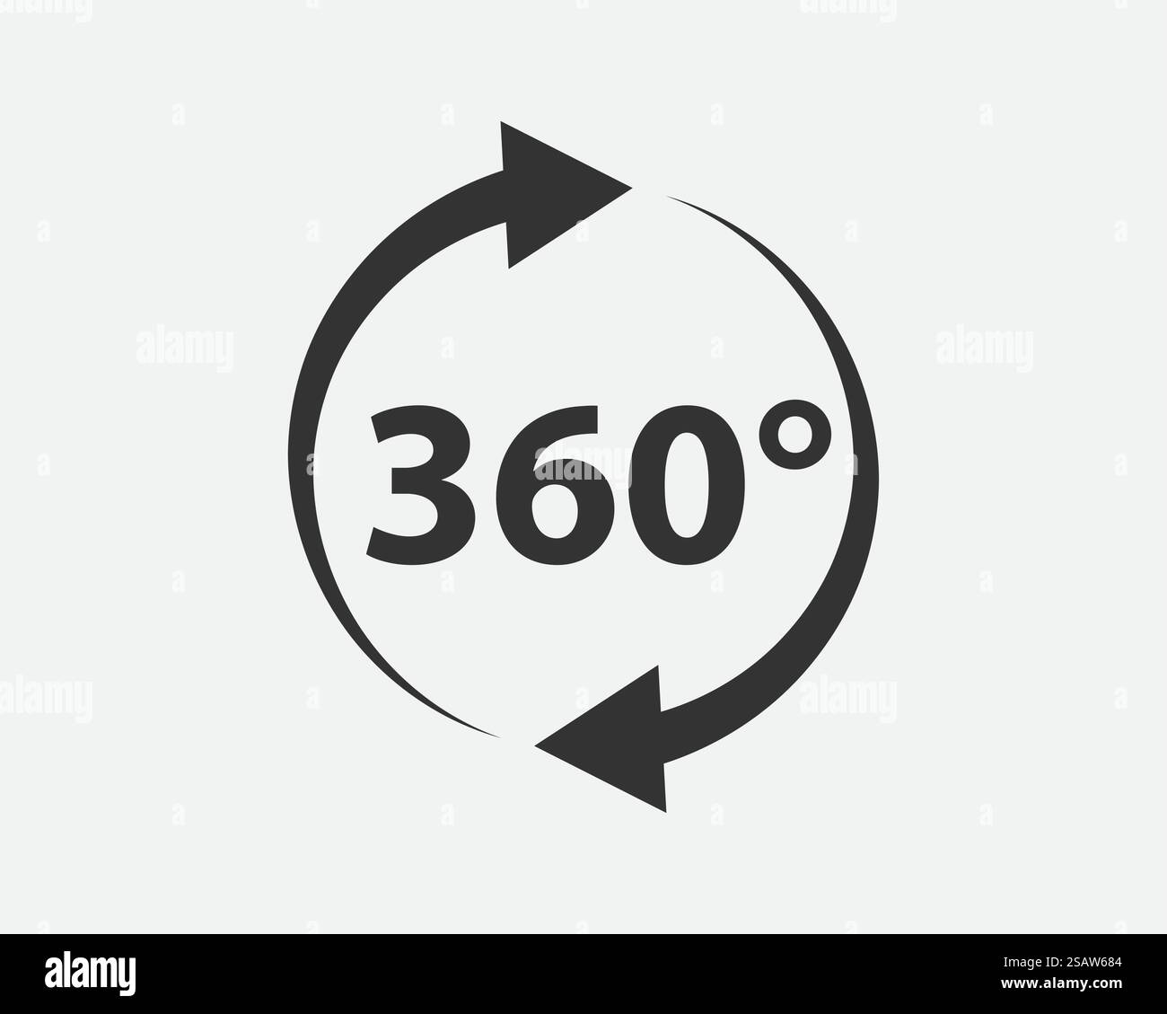 360 degree view vector icon. Signs and symbol for websites, web design ...