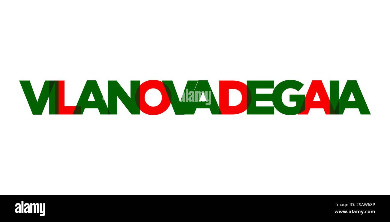 Vila Nova de Gaia in the Portugal emblem for print and web. Design ...