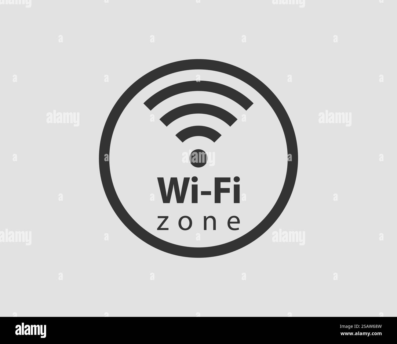 Free wi fi icon. Connection zone wifi vector symbol. Radio waves signal Stock Vector Image & Art ...