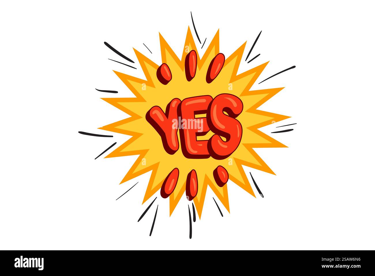 Comic style vector cool sticker. Bubble label, speech sticker with word ...