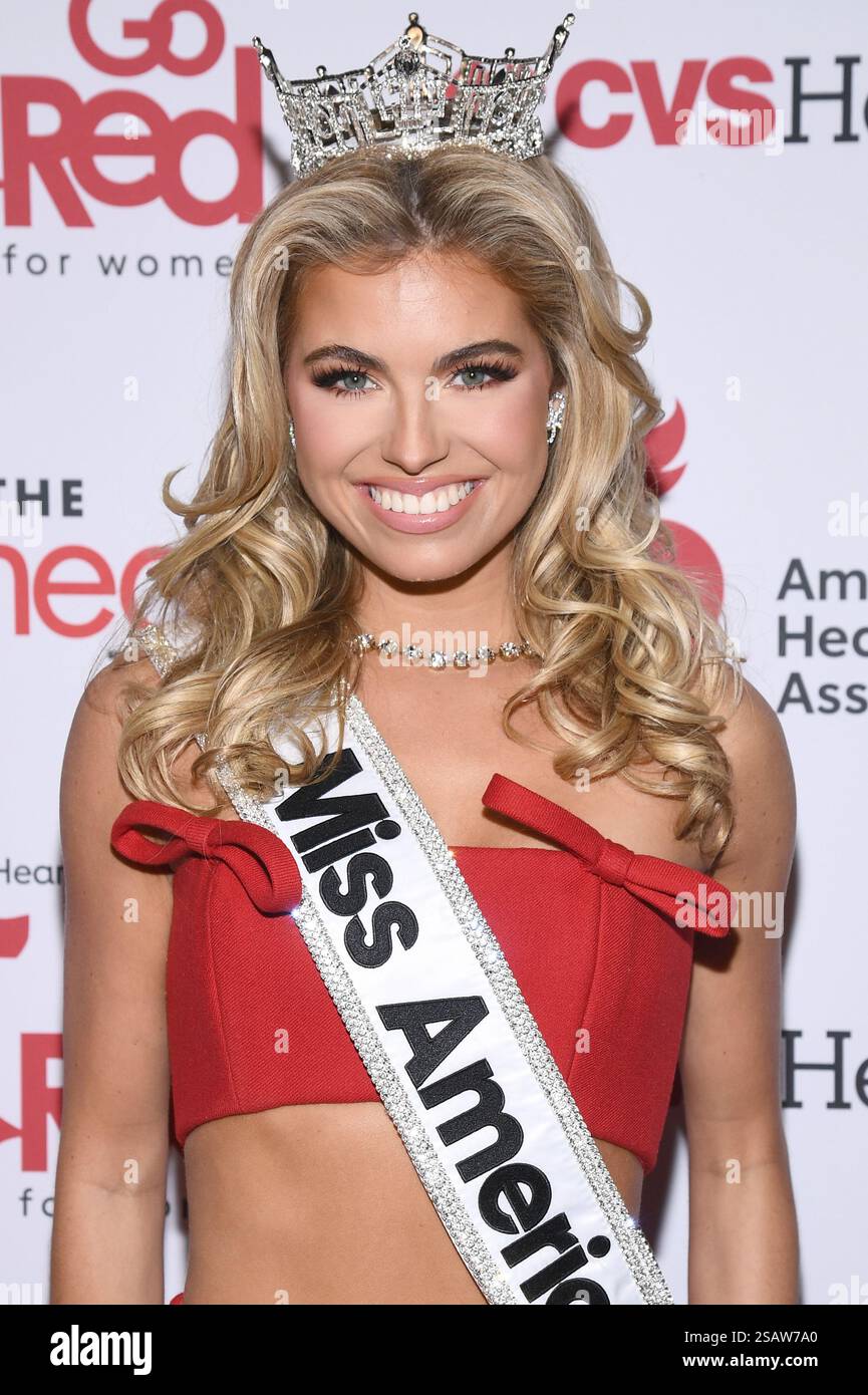 New York, USA. 30th Jan, 2025. Miss America Abbie Stockard attends The ...