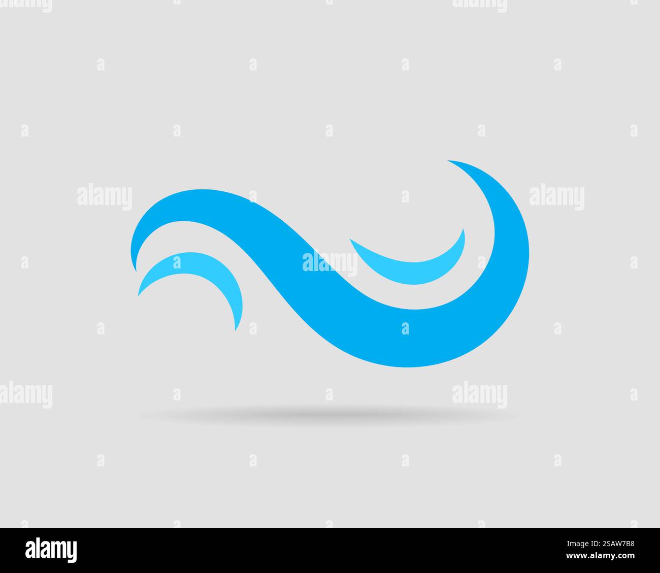 Waves vector design. Water wave icon. Wavy lines isolated Stock Vector ...