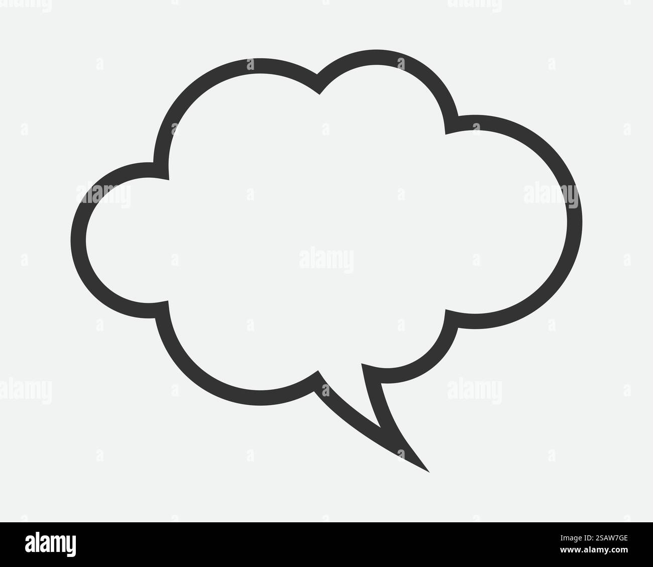 Empty speech balloon shape Black and White Stock Photos & Images - Alamy